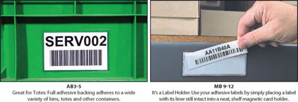 Rack, Shelf, and Bin Card Holders – Exchange Cart Accessories, Inc.